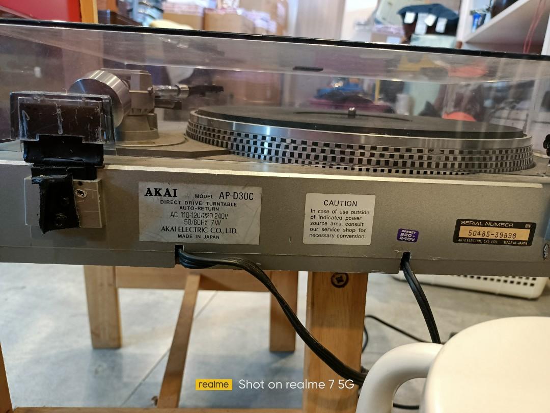 Vintage AKAI AP-D30 DIRECT DRIVE AUTO RETURN TURNTABLE, Hobbies & Toys ...