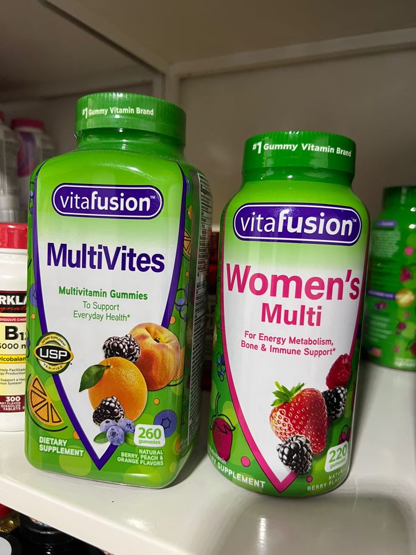 Vitafusion multi vitamin 220 & 260 gummies, Health & Nutrition, Health ...