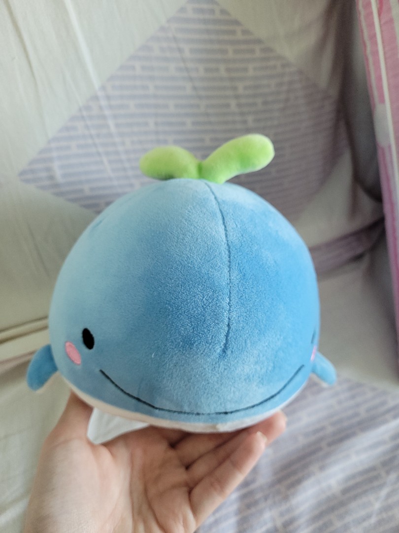 Whale plush, Hobbies & Toys, Toys & Games on Carousell