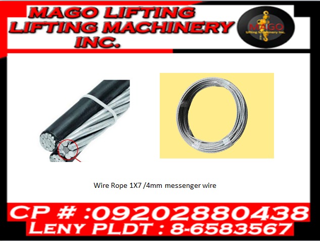 WIRE ROPE MESSENGER/8mm, Commercial & Industrial, Construction Tools ...