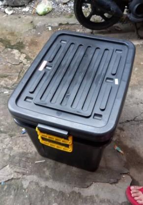 143L STORAGE BIG BLACK BOXES, Furniture & Home Living, Home Improvement ...