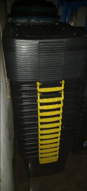 143L STORAGE BIG BLACK BOXES J&T, Furniture & Home Living, Home ...