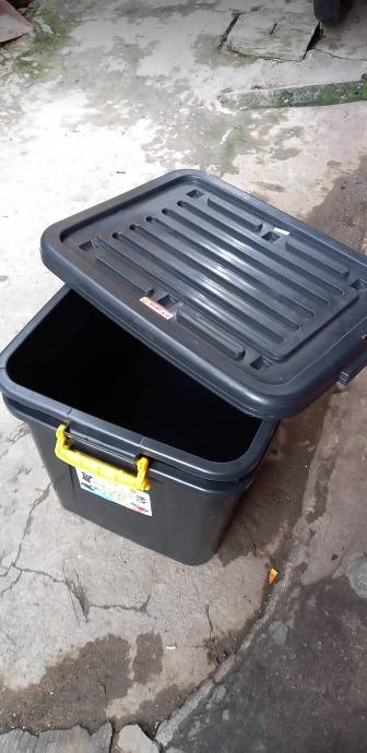 143L STORAGE BOXES J&T BIG BLACK BOXES, Furniture & Home Living, Home ...