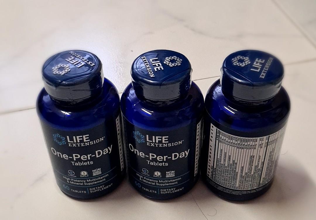 Life Extension once a day multivitamin and mineral supplement, 60 tabs ...