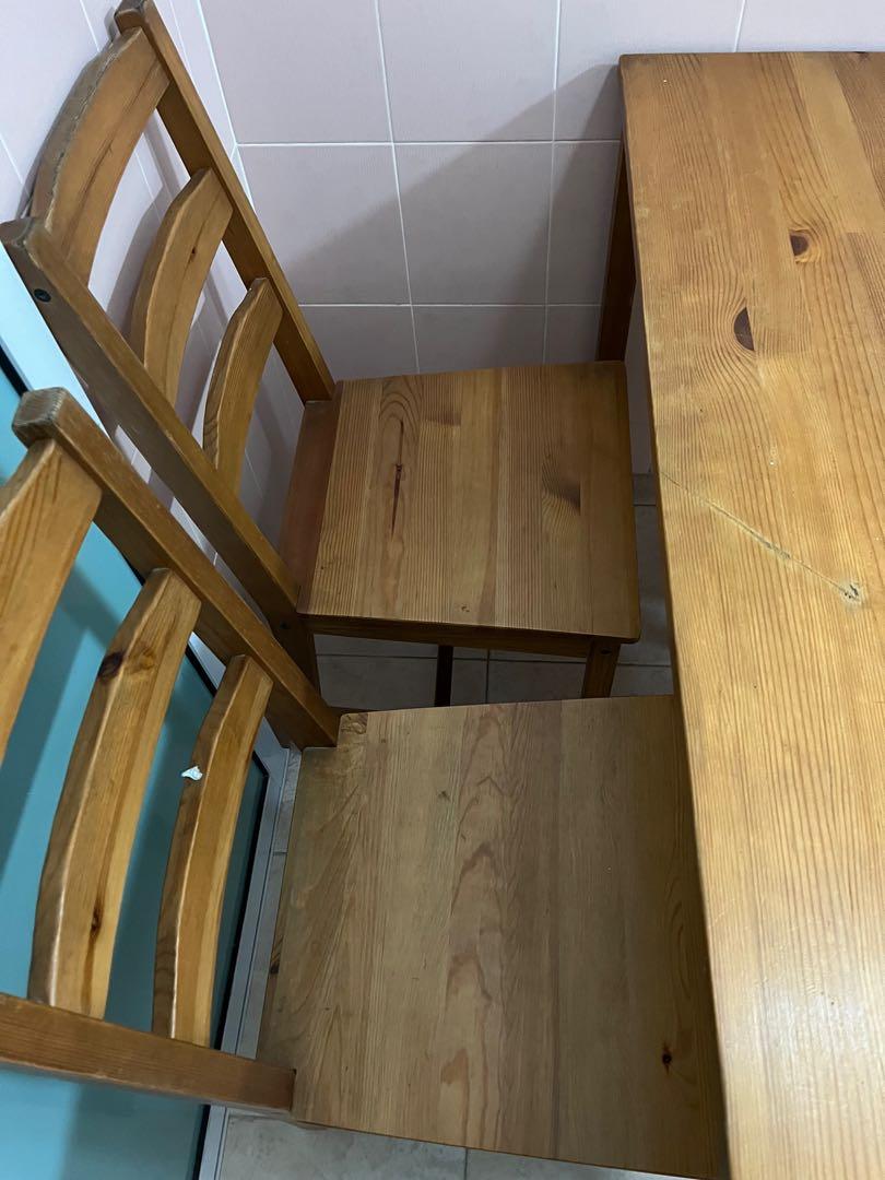 4 pax dining table, Furniture & Home Living, Furniture, Tables & Sets ...