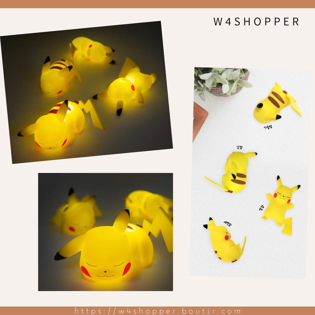[現貨]比卡超小夜燈 pokemon pikachu led moodlight mini moodlight, 興趣及遊戲, 玩具 & 遊戲 ...