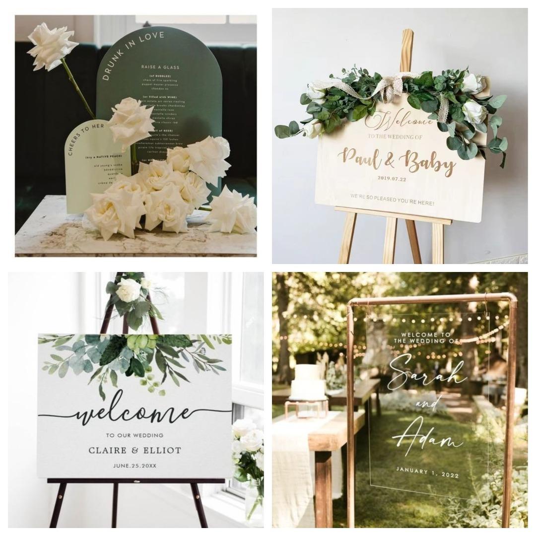 💒 Welcome signage for wedding| | Welcome sign design and print ...