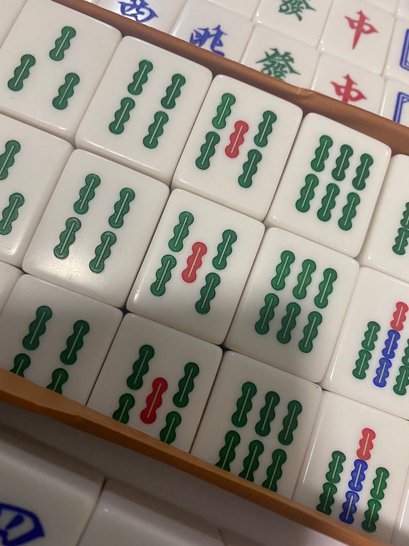 A2 blue Mahjong & white Mahjong Tiles, Hobbies & Toys, Toys & Games on ...