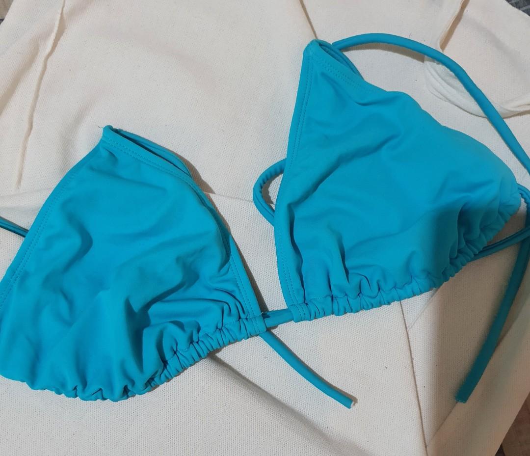 Aqua blue bikini bra, Women's Fashion, Swimwear, Bikinis & Swimsuits on ...