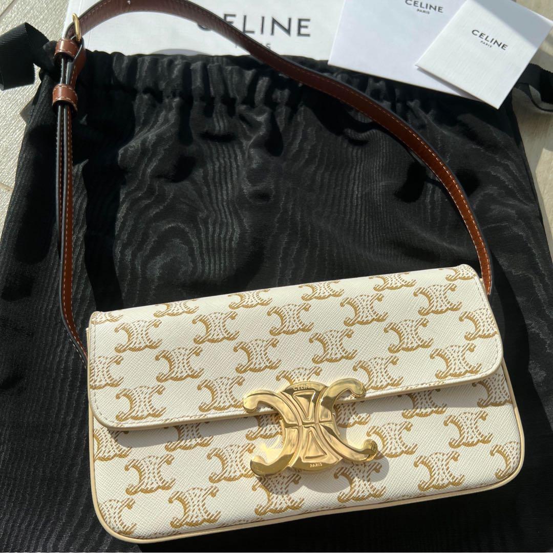 Authentic Celine Triomphe Monogram Bag, Luxury, Bags & Wallets on Carousell