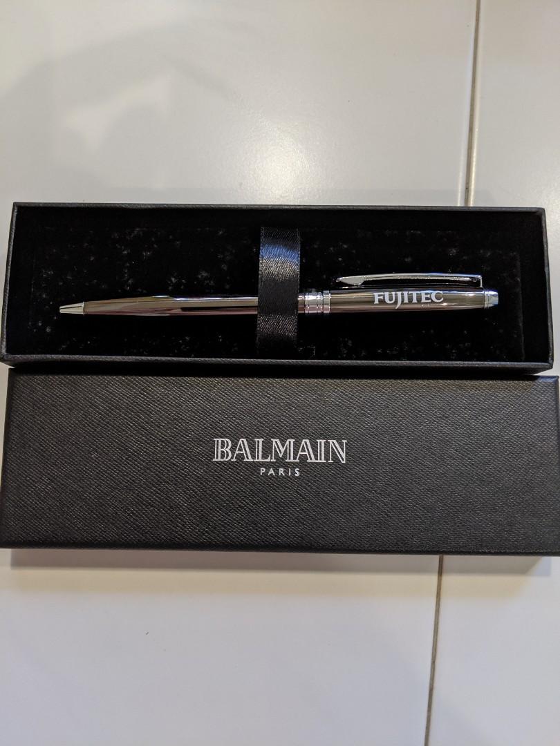 Balmain black ballpoint pen, Luxury, Accessories on Carousell