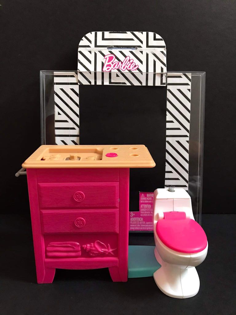 barbie original SINK and TOILET, Hobbies & Toys, Toys & Games on Carousell