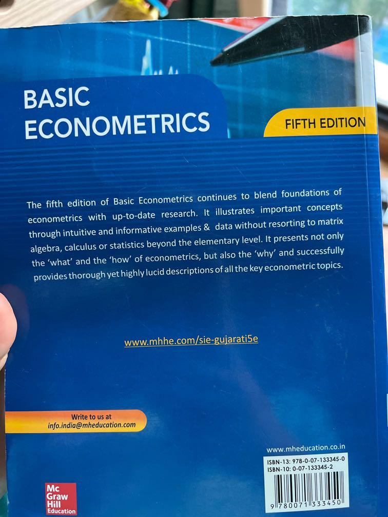 Basic Econometrics textbook, Hobbies & Toys, Books & Magazines ...