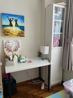 IKEA MICKE Study Table 1.4m, Furniture & Home Living, Furniture, Tables ...