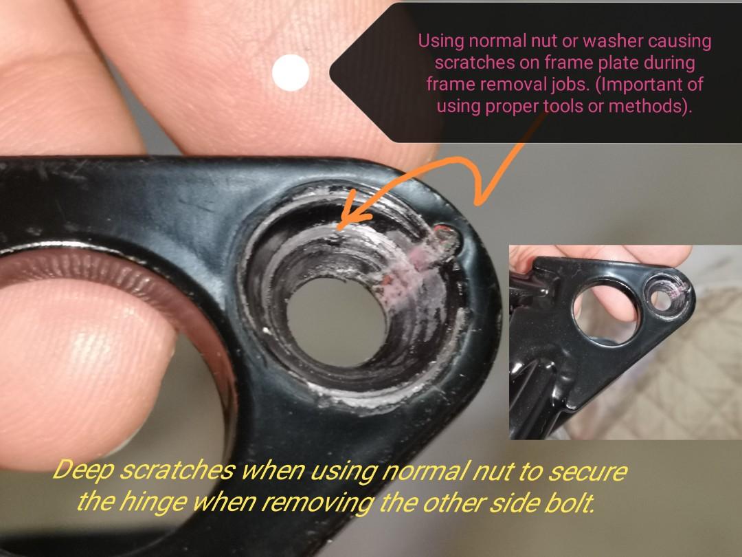 Brompton rear triangle spindle hinge removal tools, Sports Equipment ...