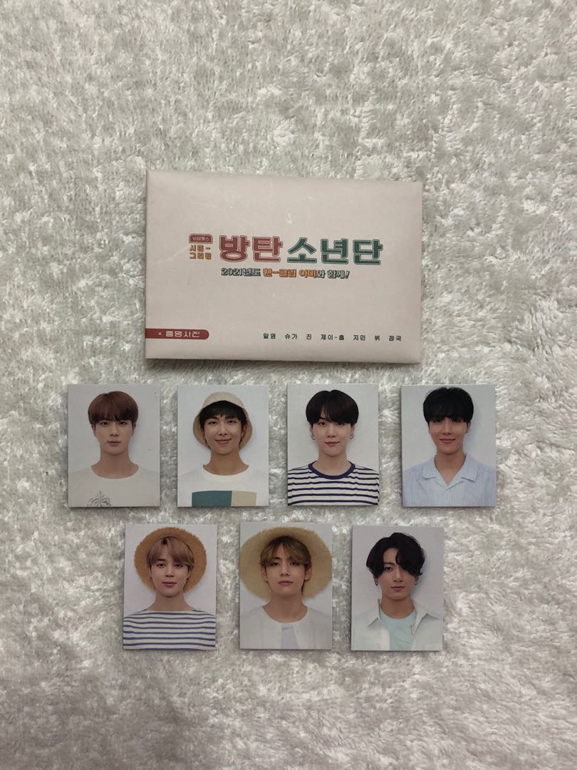 BTS SG 2021 - BTS ID PHOTO SET, Hobbies & Toys, Memorabilia ...