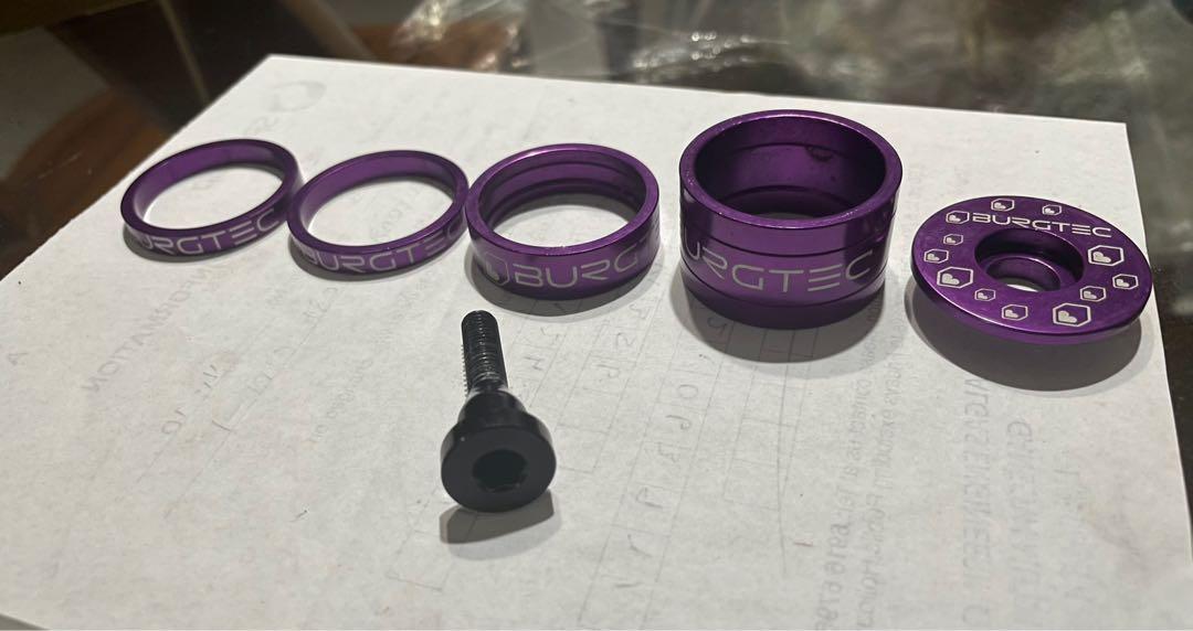 Burgtec Stem Spacers plus Top Cap and Bolt Set, Sports Equipment ...