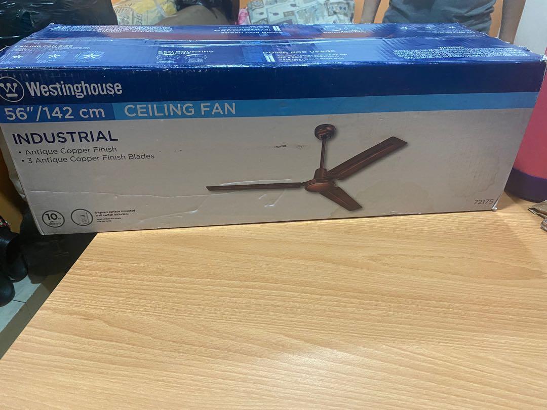 Ceiling fan Westing house 56"/142cm, Furniture & Home Living, Lighting ...