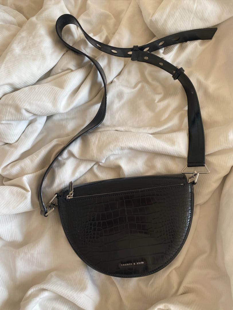 Charles and Keith Cross Body Bag (Black), Women's Fashion, Bags & Wallets, Cross-body Bags on ...