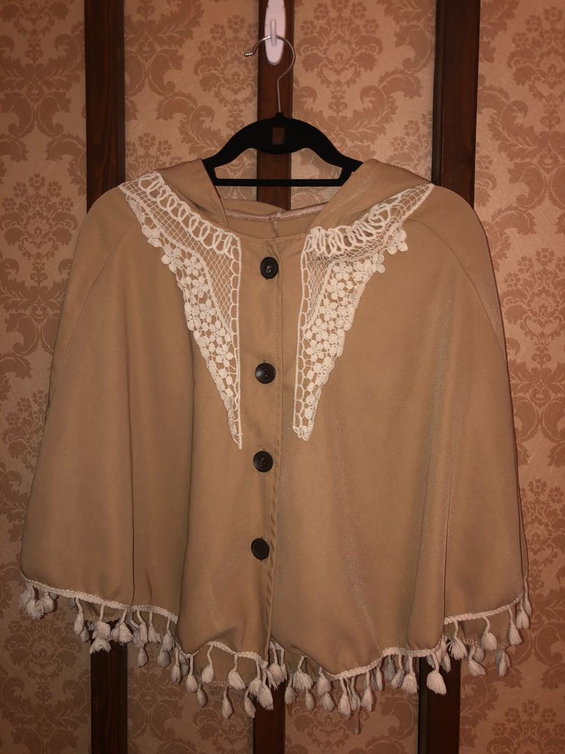 Cottagecore or Lolita poncho, Women's Fashion, Coats, Jackets and ...