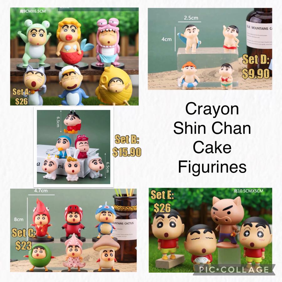 Crayon Shin Chan / La Bi Xiao Xin cake figurines, Hobbies & Toys, Toys ...