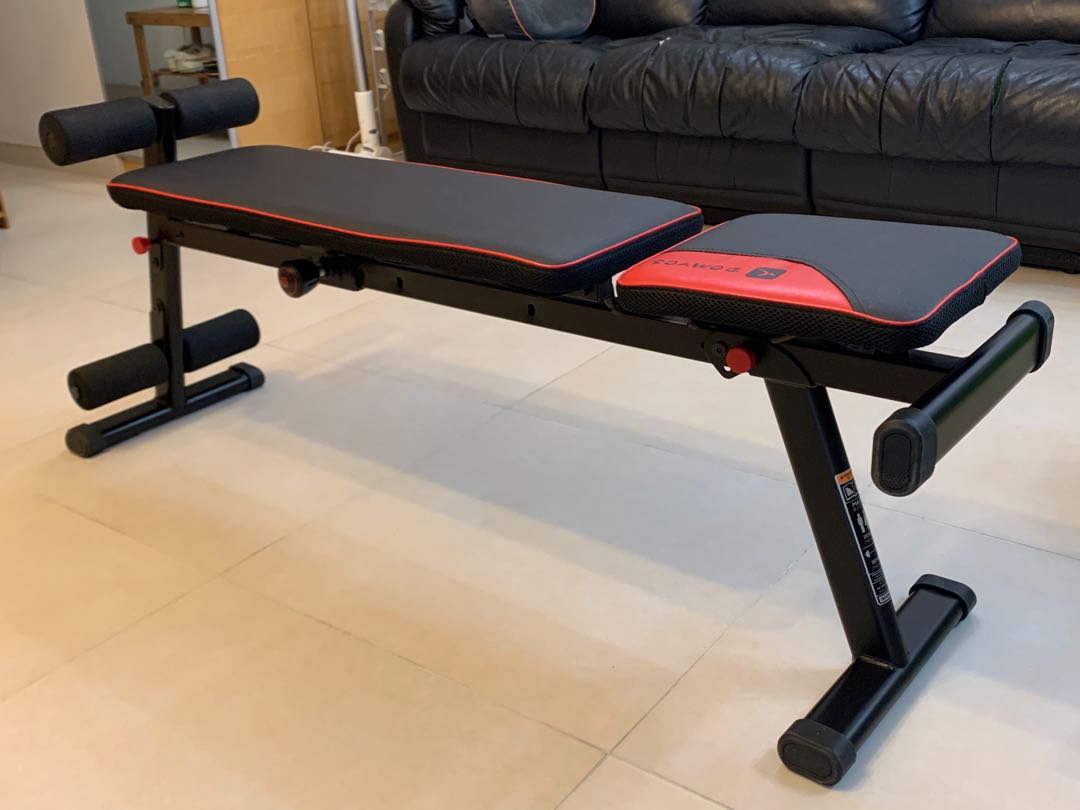 Decathlon 健身椅 可摺 Domyos 500, Folding Adjustable Weight Bench, 運動產品, 運動與 ...