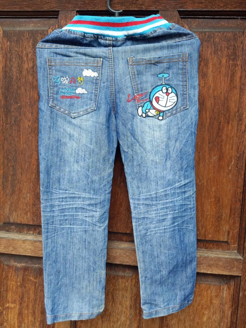 Doraemon Jeans, Babies & Kids, Babies & Kids Fashion on Carousell