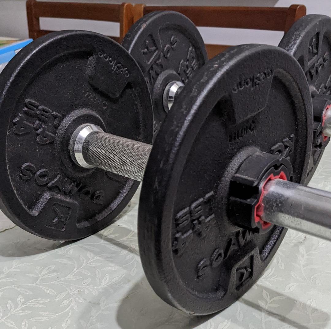 Dumbbell Kit 20kg Domyos - Weight Training Threaded, Sports Equipment ...