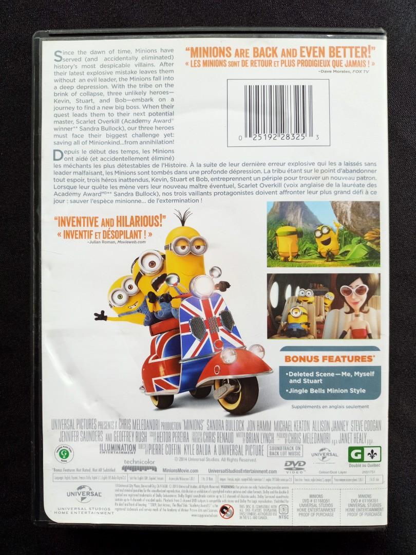 DVD Minions, Hobbies & Toys, Music & Media, CDs & DVDs on Carousell