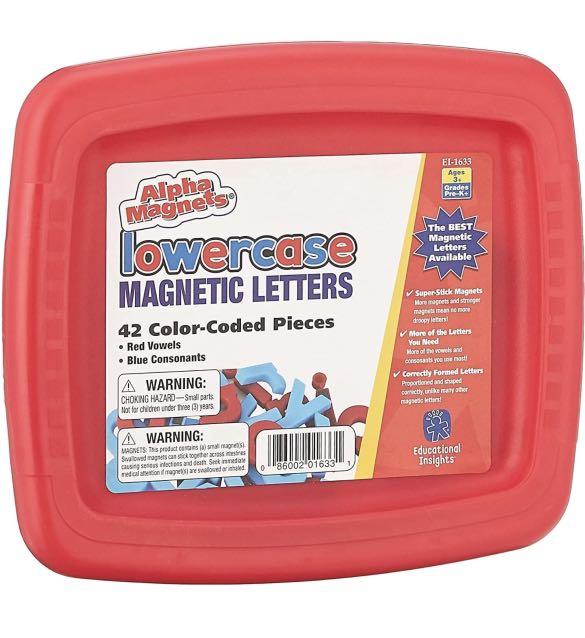 Educational Insights AlphaMagnets - Color-Coded Lowercase (42 pieces ...