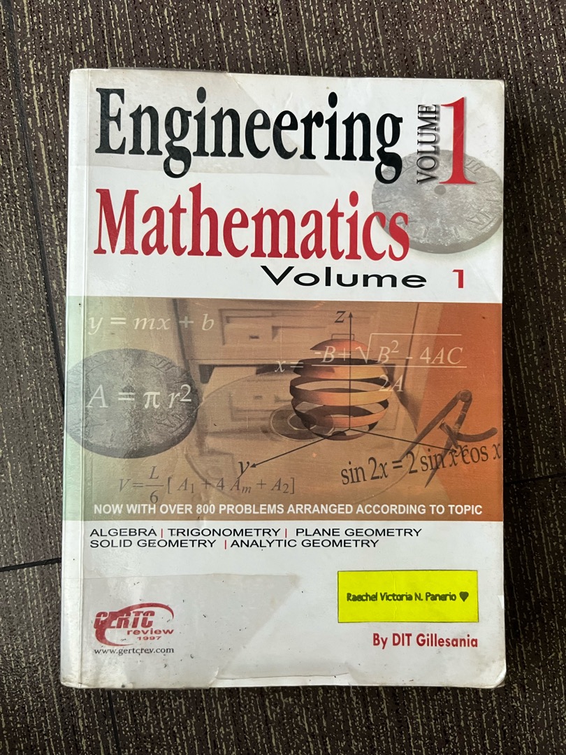 Engineering Mathematics (Volume 1), Hobbies & Toys, Books & Magazines ...