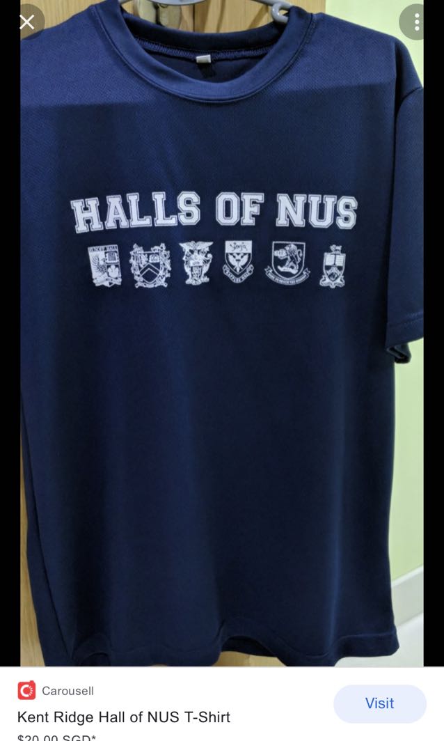 Halls of NUS shirt (Blue kent ridge hall), Men's Fashion, Tops & Sets ...