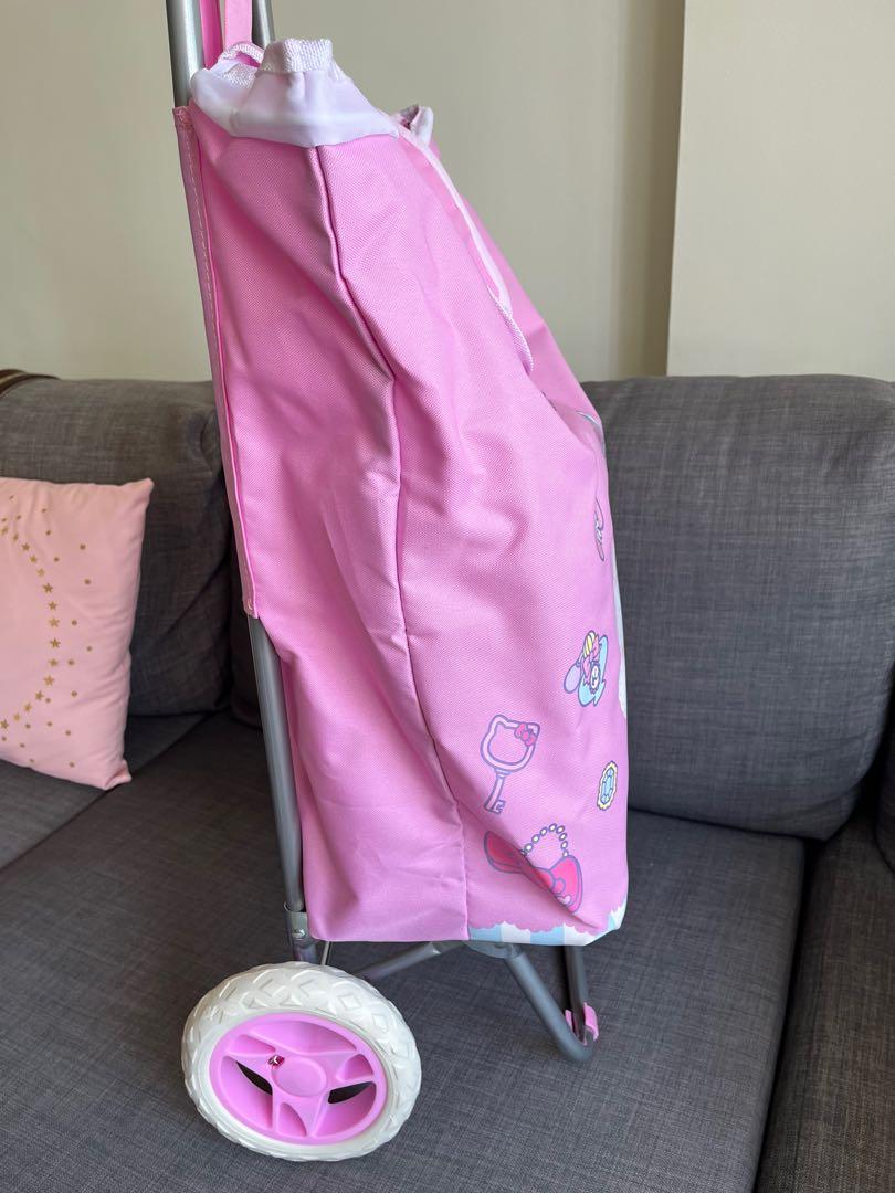 Hello Kitty x Walch Trolley Bag Pink, Furniture & Home Living, Home ...