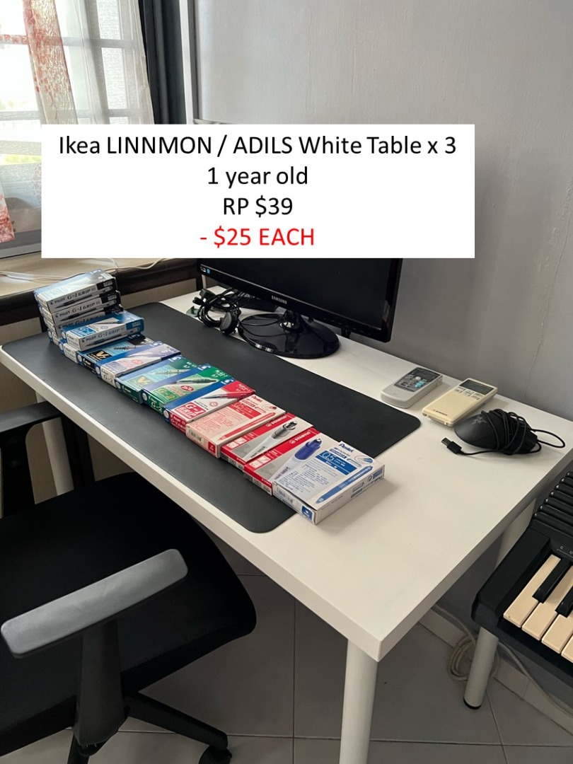Ikea Linnmon Table, Furniture & Home Living, Furniture, Tables & Sets ...