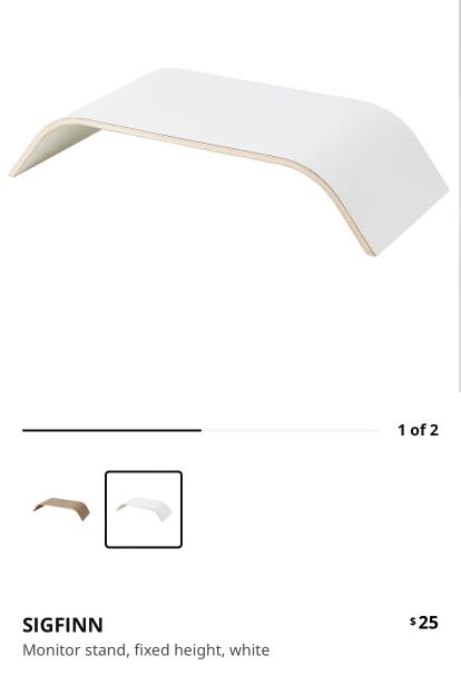 IKEA SIGFINN Monitor Stand, Furniture & Home Living, Furniture, Other ...