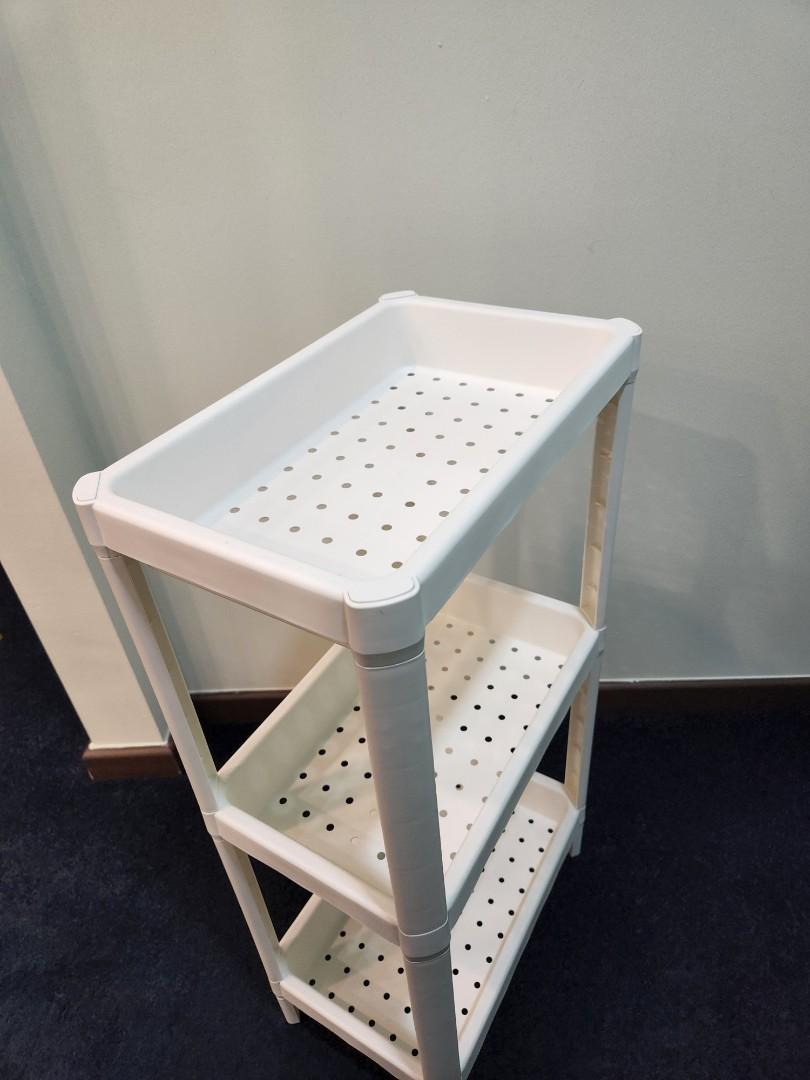 IKEA VESKEN 3-Tier Shelf, Furniture & Home Living, Furniture, Shelves ...