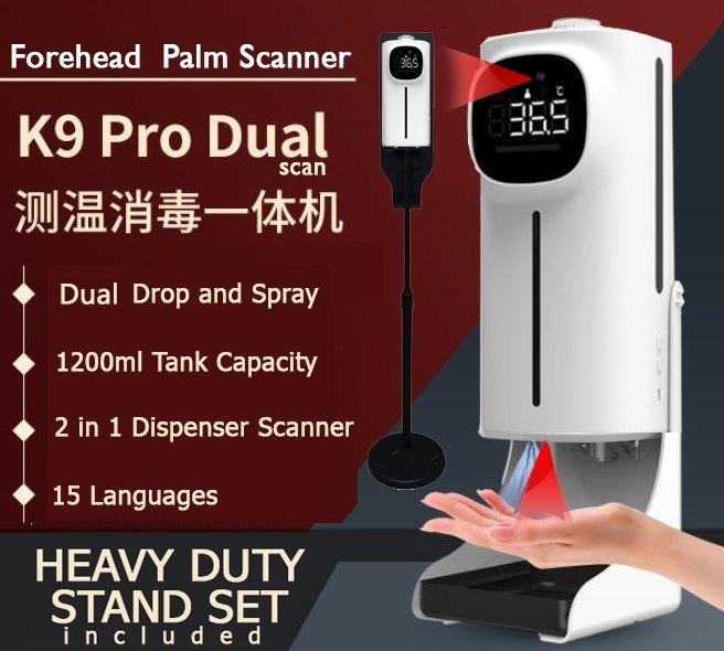 K9 Max Pro X Plus 2in1 Automatic Hand Sanitizer Alcohol Dispenser ...
