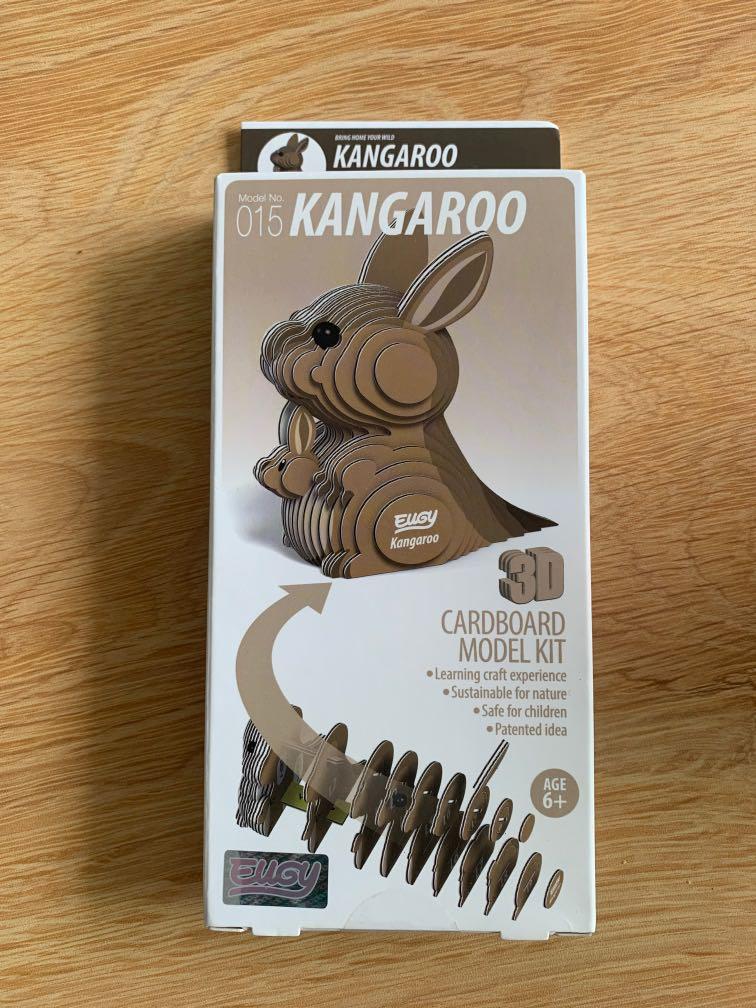 Kangaroo 3D cardboard model set, Hobbies & Toys, Toys & Games on Carousell