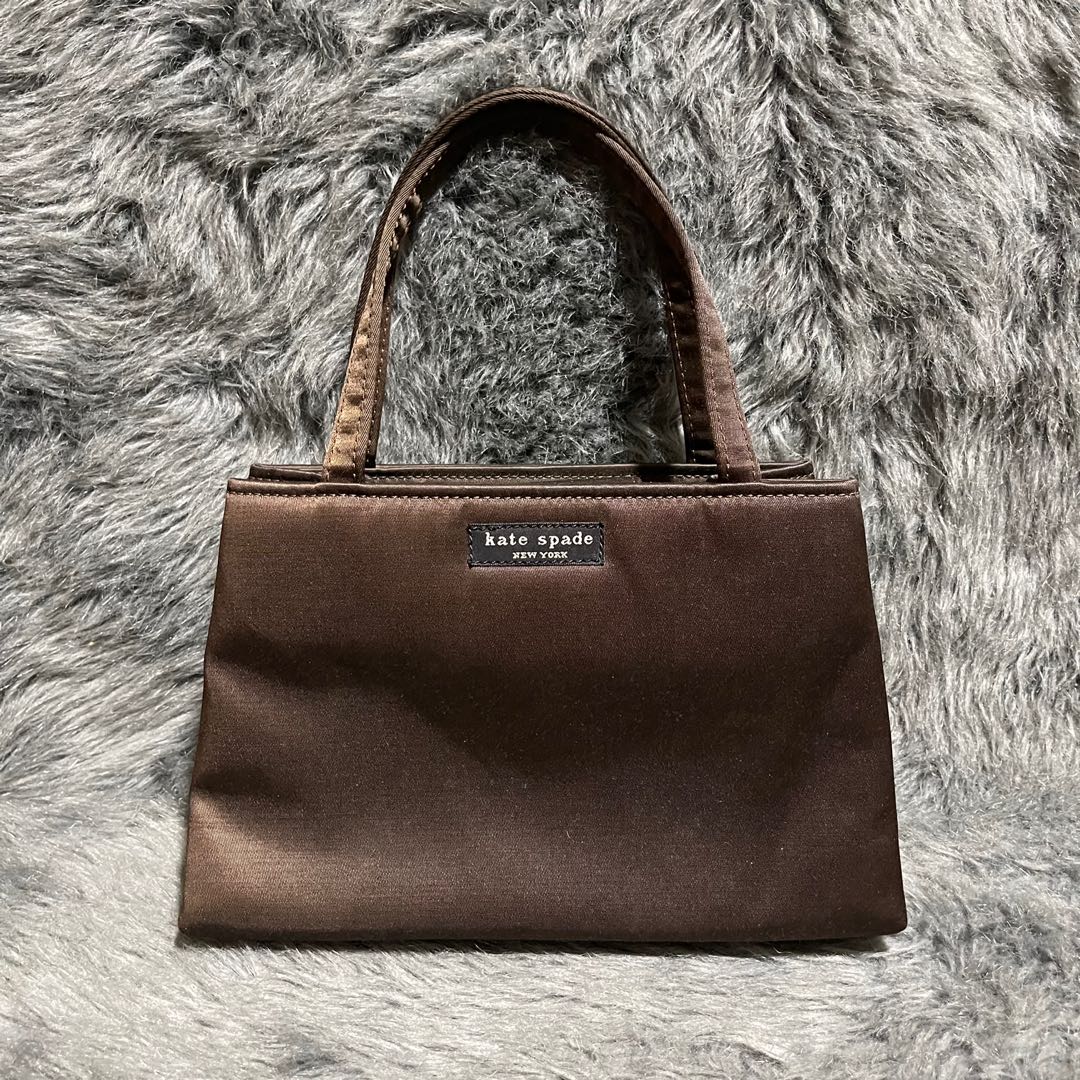 KATE SPADE Mini Sam Black Satin Baguette, Women's Fashion, Bags ...