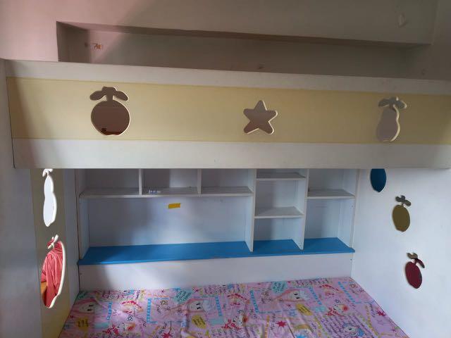 Kids Bunk Bed - Three Layers, Furniture & Home Living, Furniture, Bed ...
