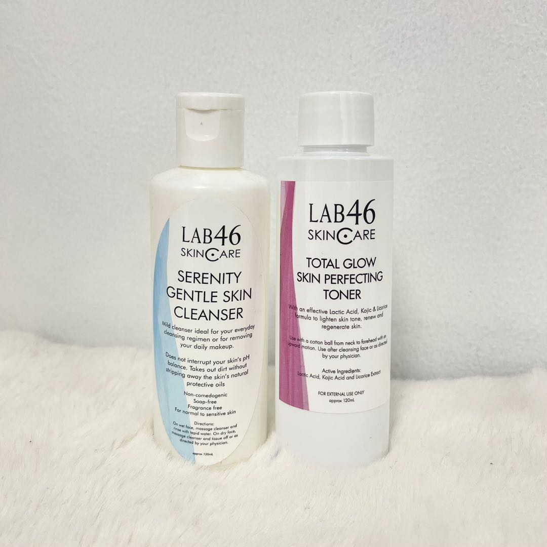 Lab 46 Skin Care Serenity Gentle Skin Cleanser & Total Glow Skin ...