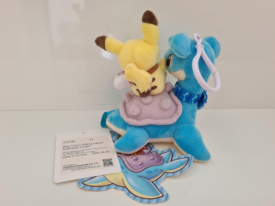 LAPRAS & PIKACHU official pokemon center 15 cm plush with tag, Hobbies ...