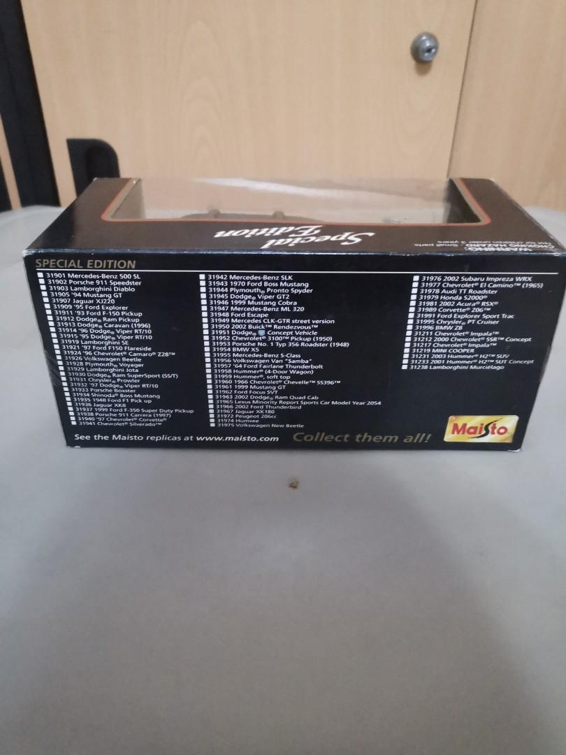 Maisto 1:24 Buick Rendezvous Diecast Car Special Edition Open Door ...