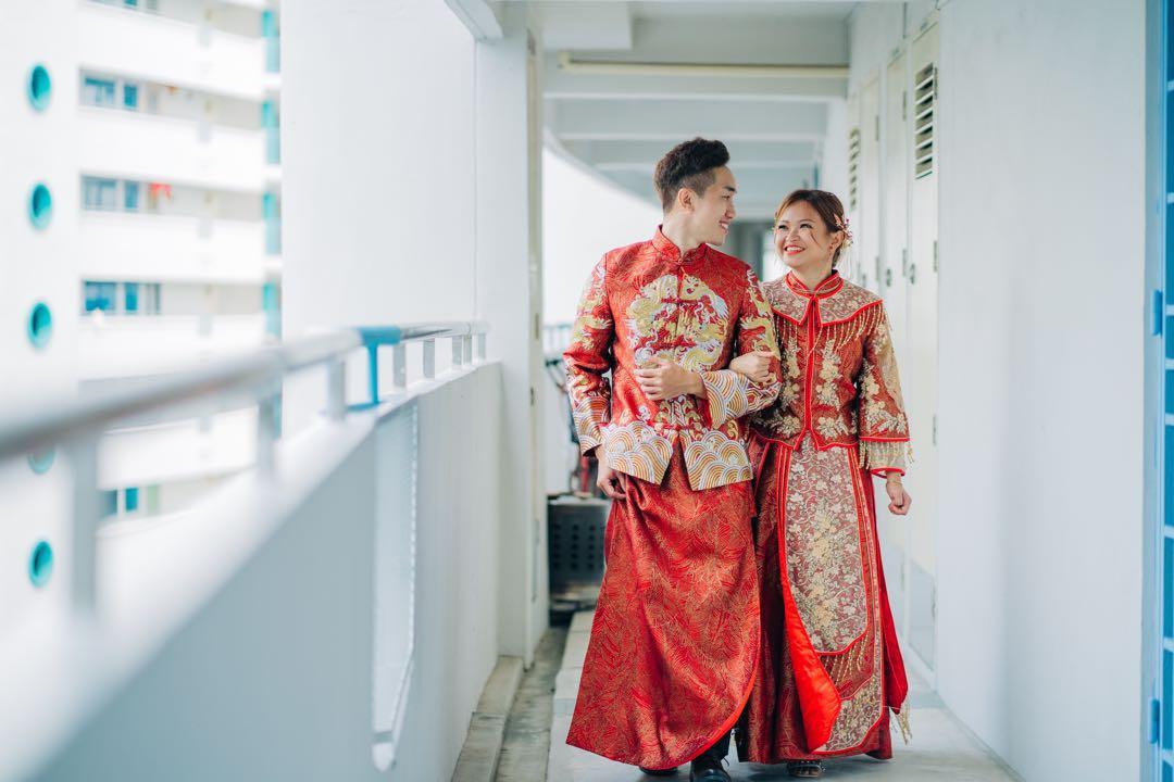 Matching Chinese Kua Set with Hair accessories , Women's Fashion ...