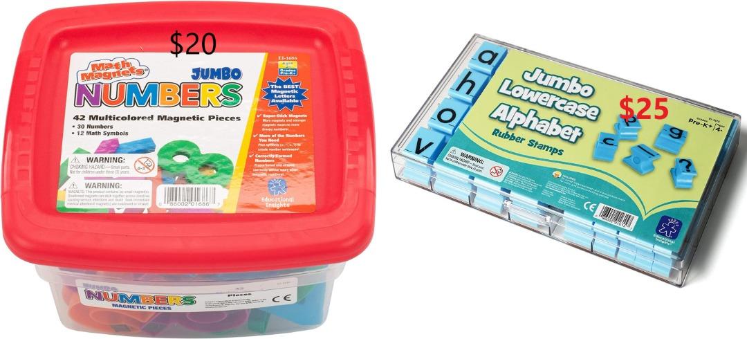 Math Magnets Jumbo/Jumbo Lowercase Alphabet Rubber Stamps Blue 1 ...