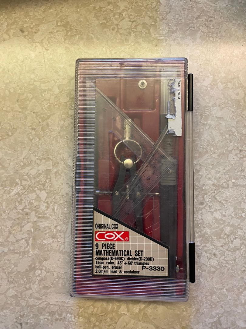 Mathematical set, Hobbies & Toys, Stationery & Craft, Stationery ...