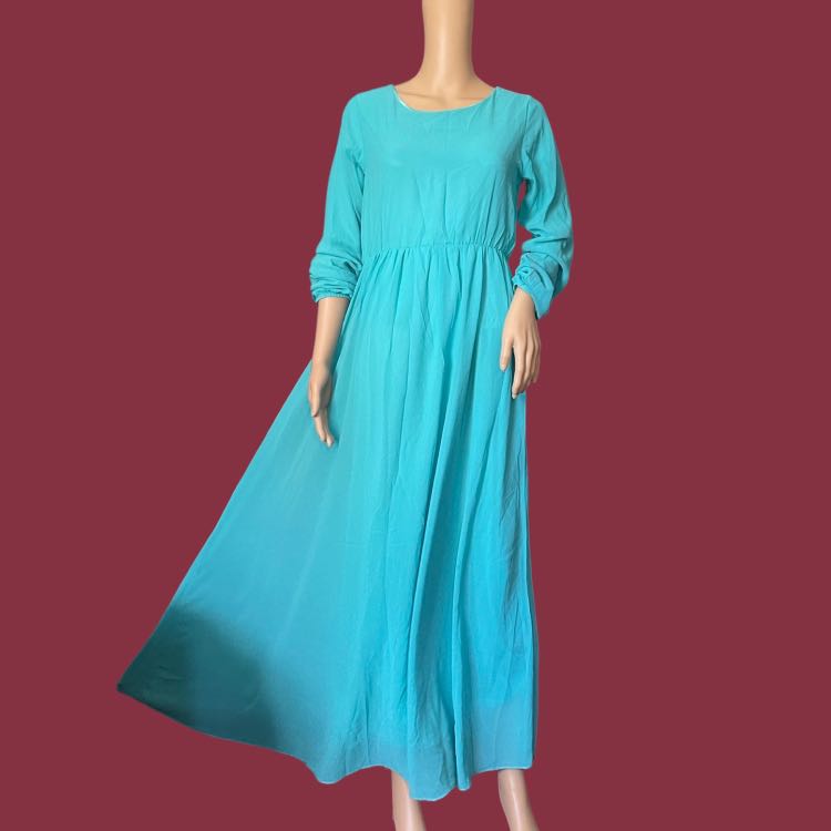 MED- LARGE Sea Blue Dress, Women's Fashion, Dresses & Sets, Dresses on ...
