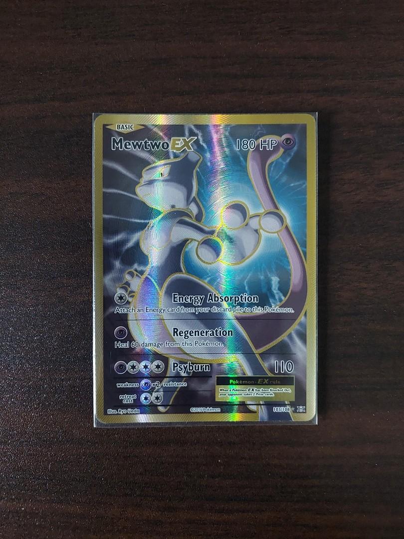 MEWTWO EX SECRET RARE FULL ART EVOLUTIONS NEAR MINT POKEMON TCG CARDS ...