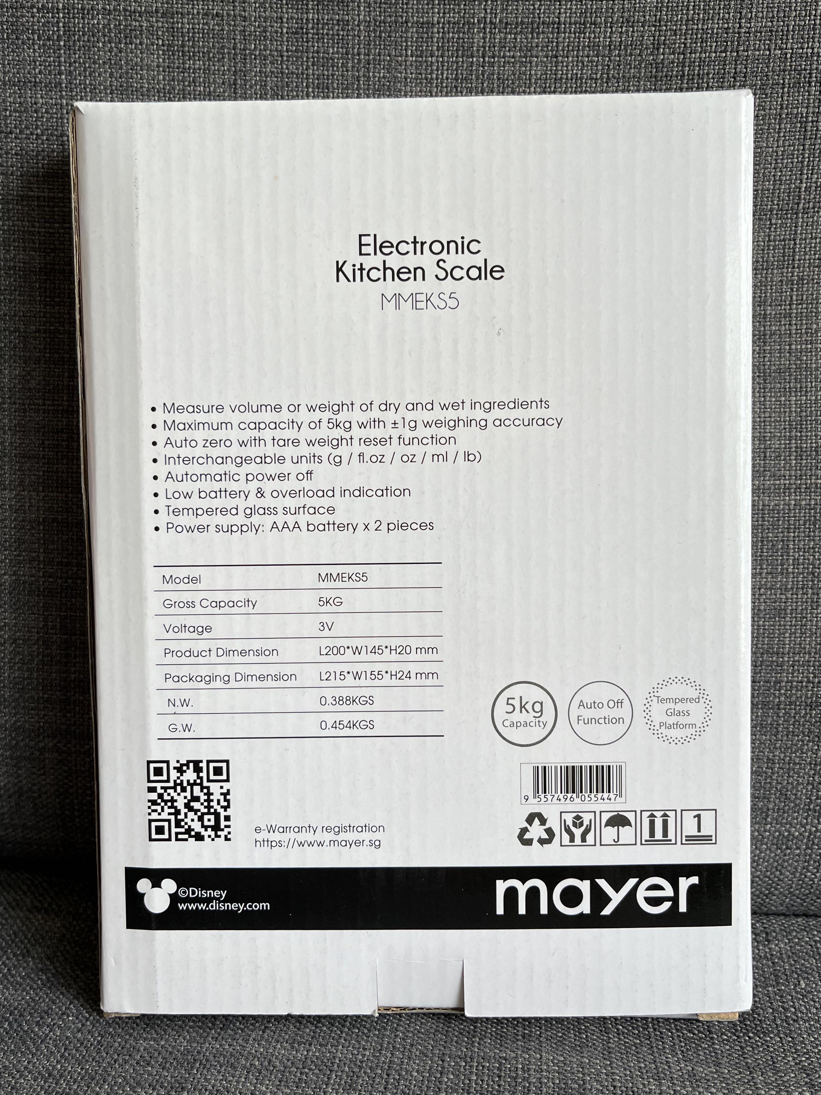 Mickey Mouse Kitchen Weighing Scale (5kg), Furniture & Home Living ...