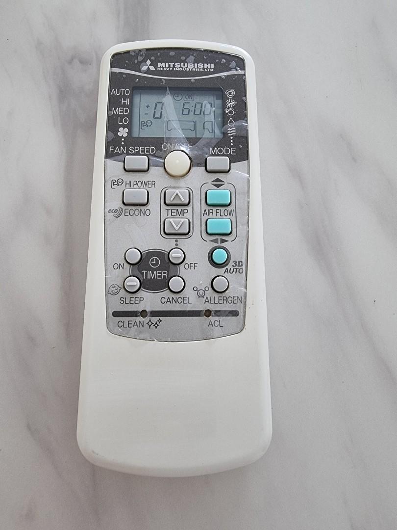 Mitsubishi Air Con remote control for Mitsubishi Heavy Industries Air ...